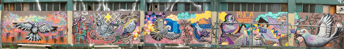 Group mural #1 – Murals For The People – Raziah Roushan